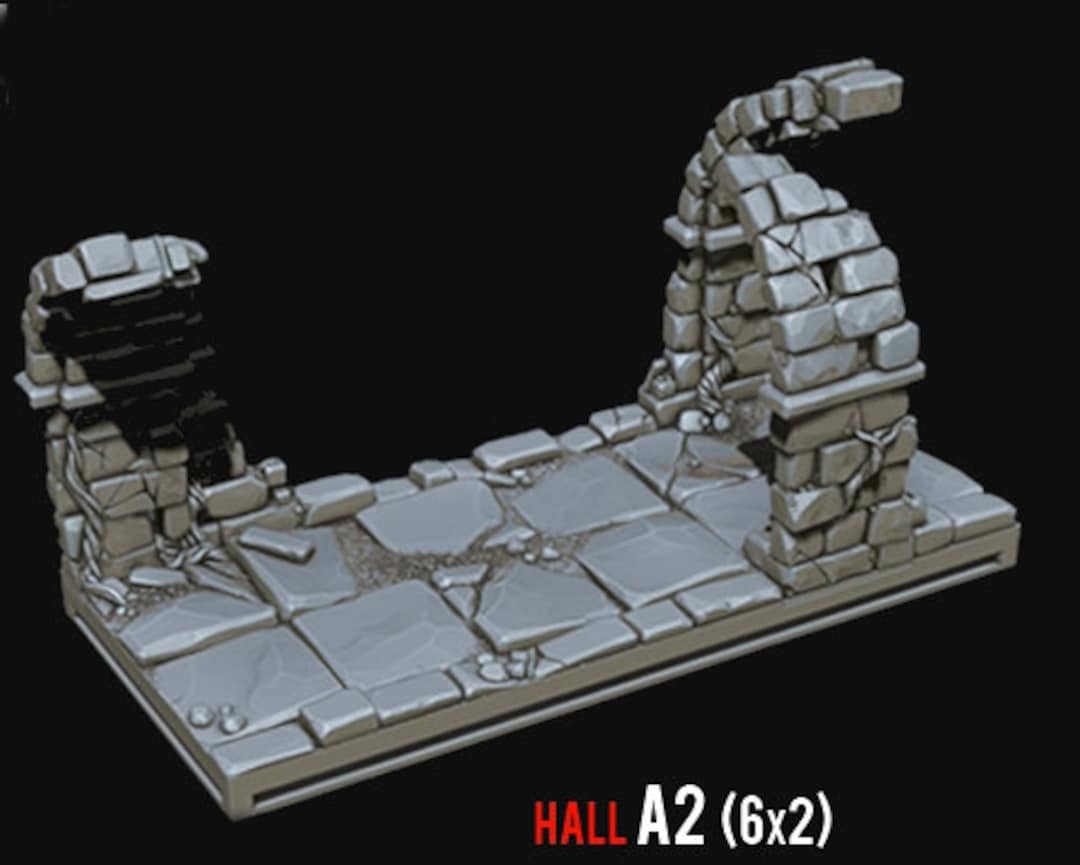 Kraken 3D Studio - Fantasy Dungeon - Stone Dungeon - Corridors A to C - Etsy UK