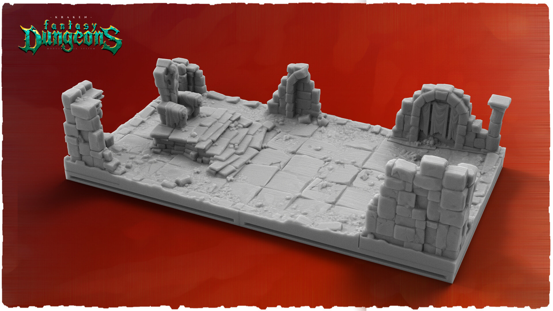 Kraken 3D Studio Fantasy Dungeon Stone Dungeon Rooms - Etsy