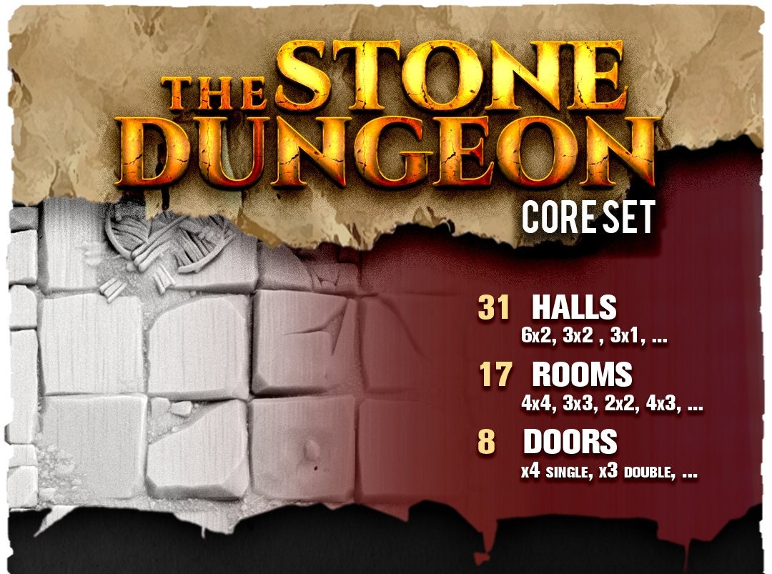 Kraken 3D Studio Fantasy Dungeon Stone Dungeon Rooms - Etsy