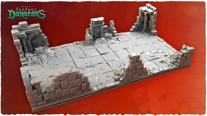 Kraken 3D Studio Fantasy Dungeon Stone Dungeon Rooms - Etsy