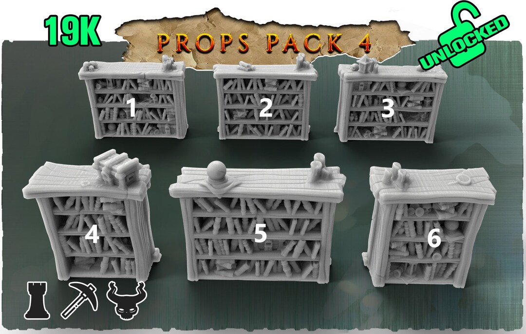 Kraken 3D Studio Fantasy Dungeon Props - Etsy