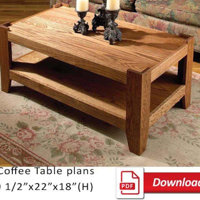 Coffee Table Build Plans: - Etsy UK