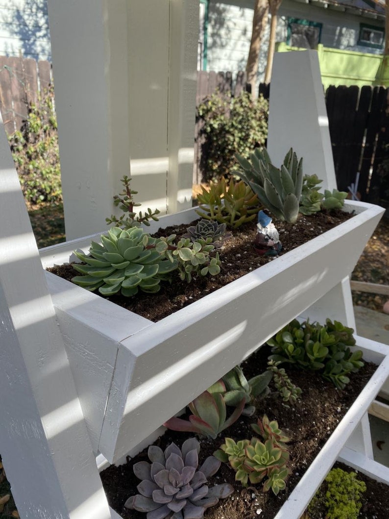 Tiered Vertical Ladder Planter Box PDF Plans. DIY Plans for Planter Box ...