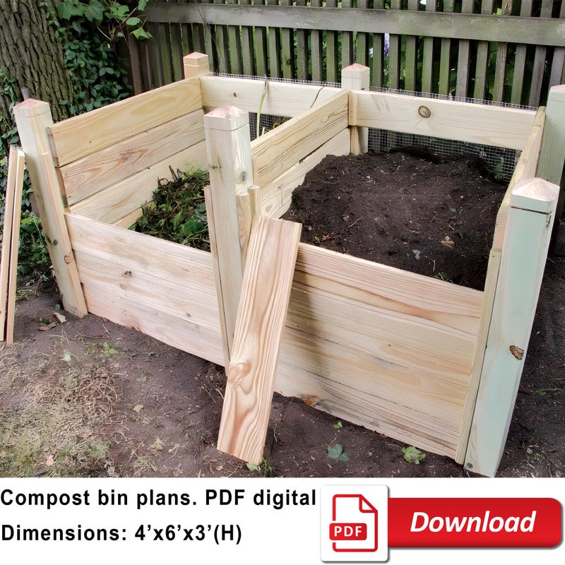 Waste and Compost Bin - Etsy