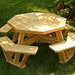 Octagon Picnic Table Plans - Etsy