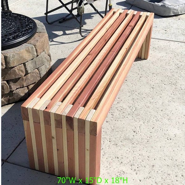Slat Bench - Etsy