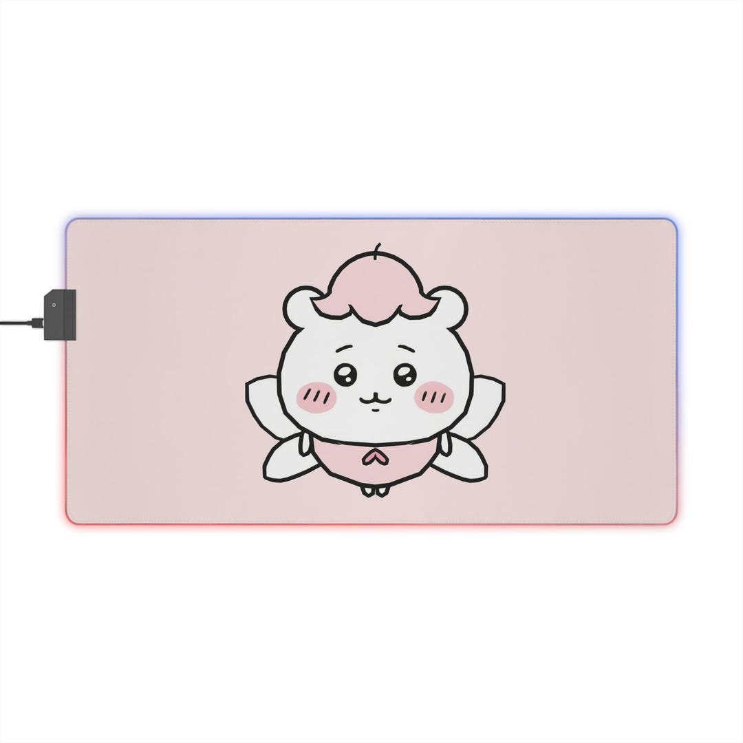 Chiikawa LED Gaming Mouse Pad - Kawaii Cute Desk Accessory, Anime ...