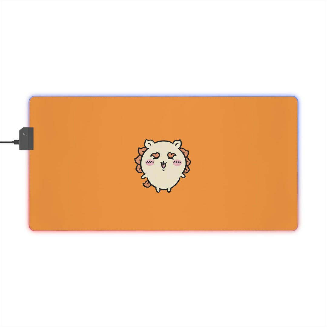 Chiikawa LED Gaming Mouse Pad - Kawaii Cute Desk Accessory, Anime ...
