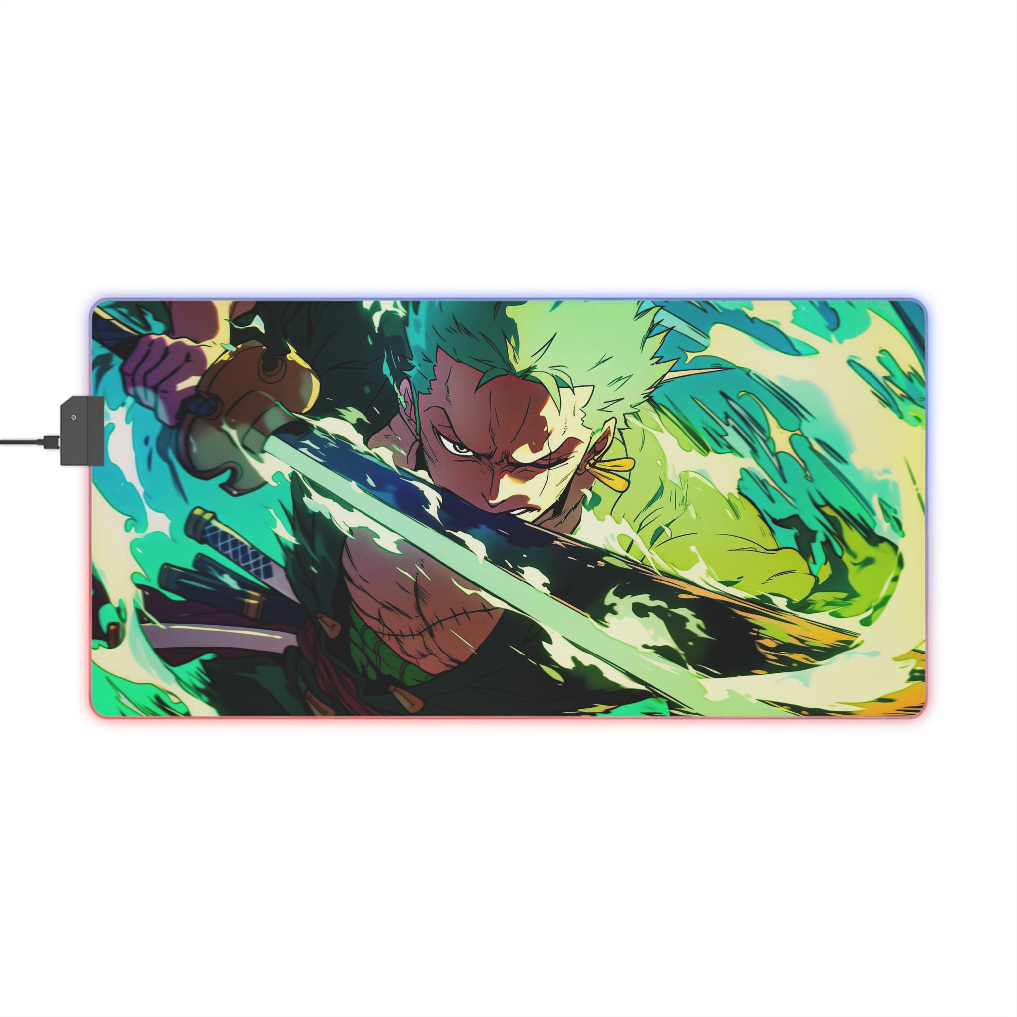 Gaming Mouse Pad, Zoro One Piece Anime Design, Desk Mat, Large Mousepad ...