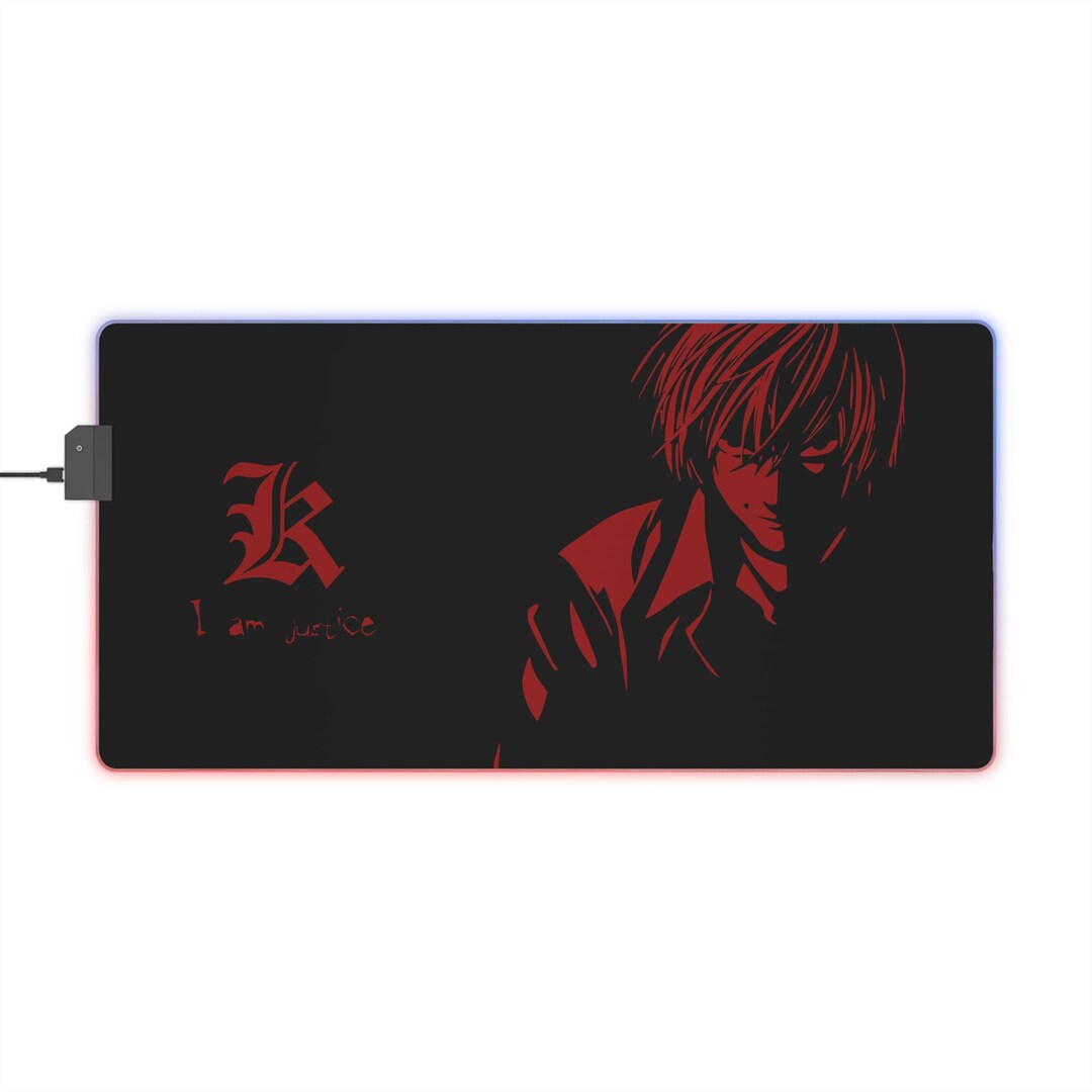 Gaming Mouse Pad, Light Yamagi Death Note Design, LED Mat, Desk ...