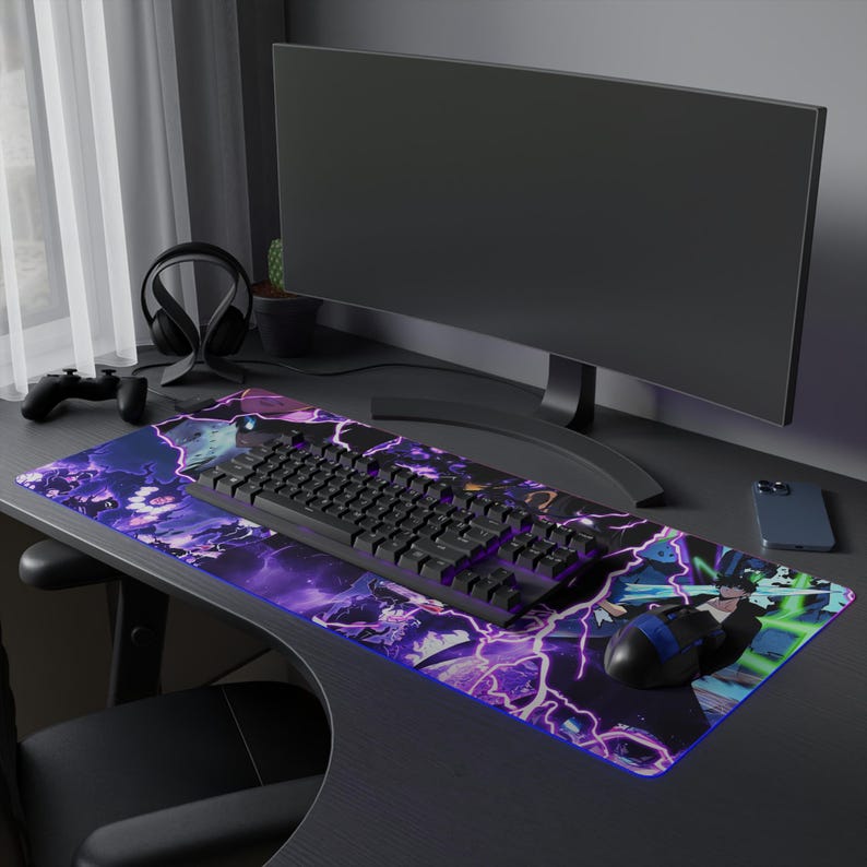 Mouse Pad, Sung Jin-woo Solo Leveling Anime Manhwa Design, Gaming Desk ...