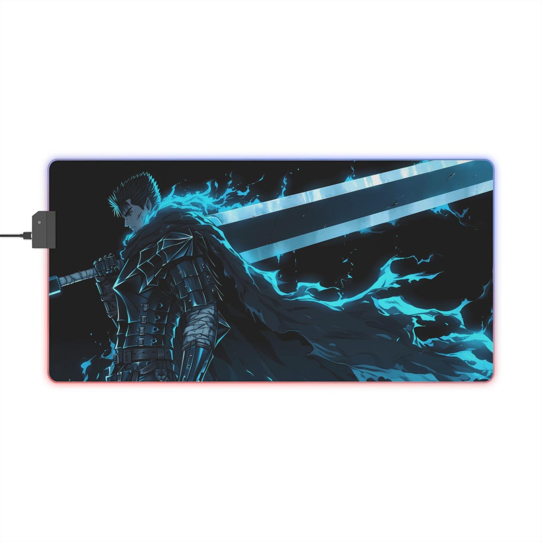 Mouse Pad, Berserk Manga LED Gaming Mouse Pad, Guts Design, Desk Mat ...