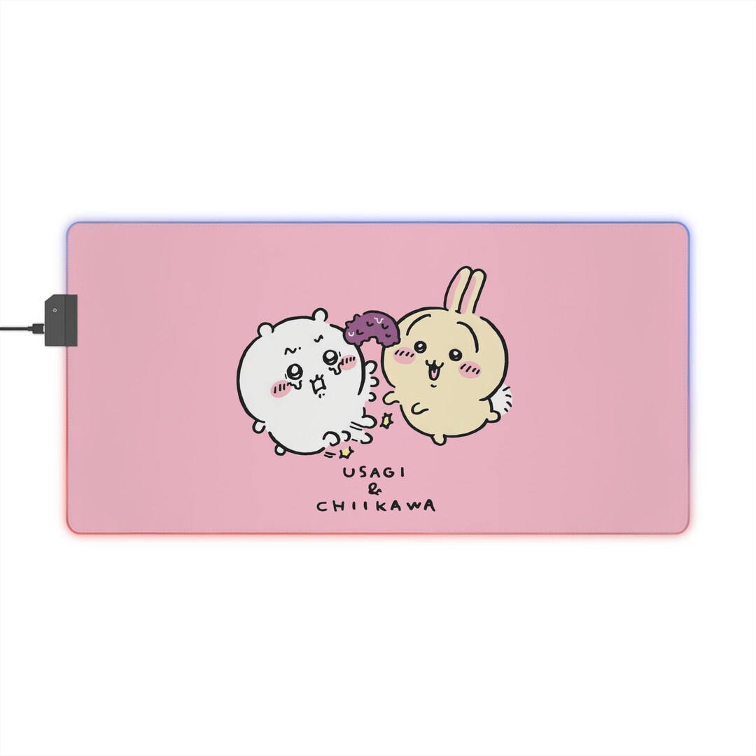 Chiikawa LED Gaming Mouse Pad - Kawaii Cute Desk Accessory, Anime ...