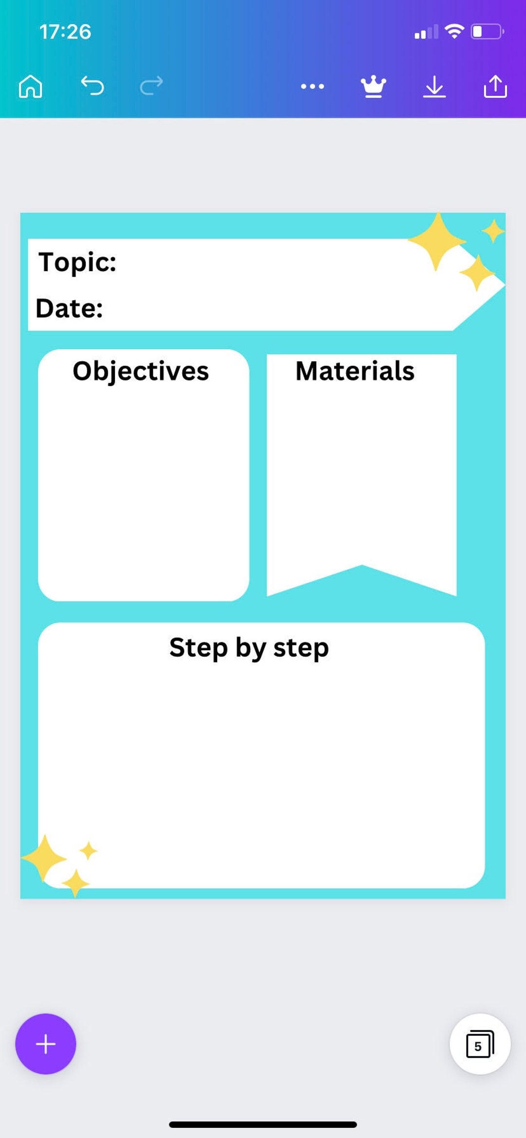 Lesson Plan Template for Preschool Teachers and Montessori Teachers. - Etsy