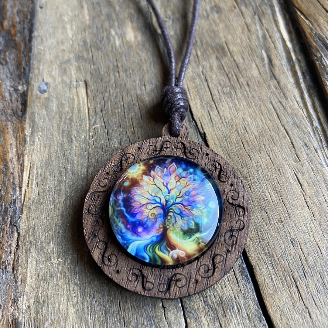 Tree of Worlds Necklace World Tree Jewelry for Spiritual Tree of Life ...