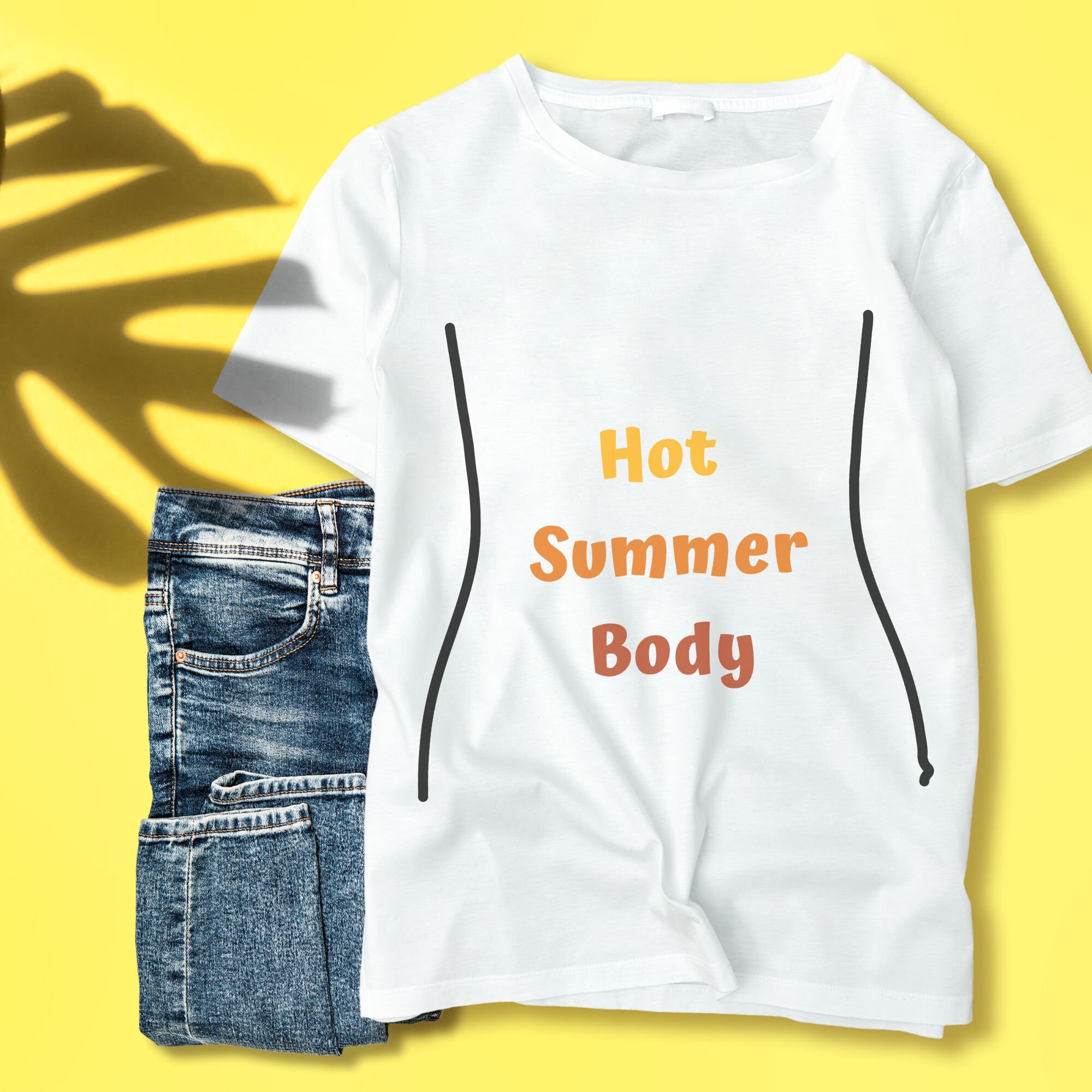 Hot Summer Body T-shirt, Summer Vibe Shirt, Summer Tshirt for Women ...
