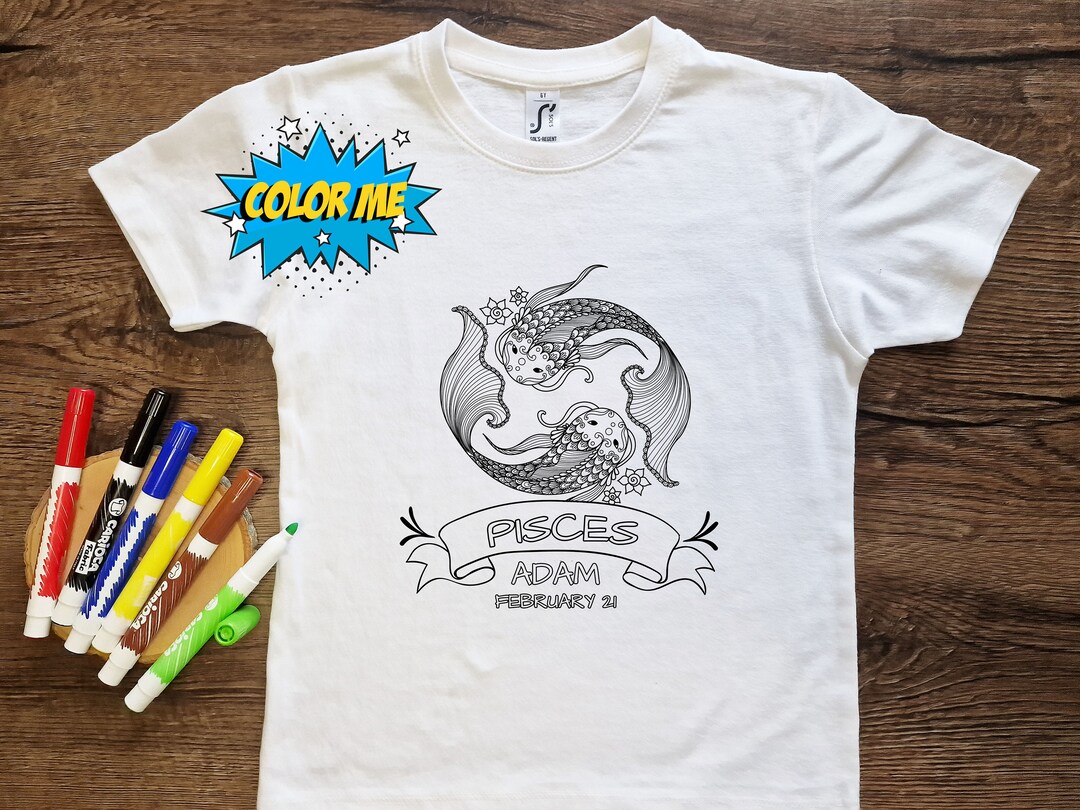 Pisces Sternzeichen T-Shirt: Astrologie DIY Geschenk - Etsy.de