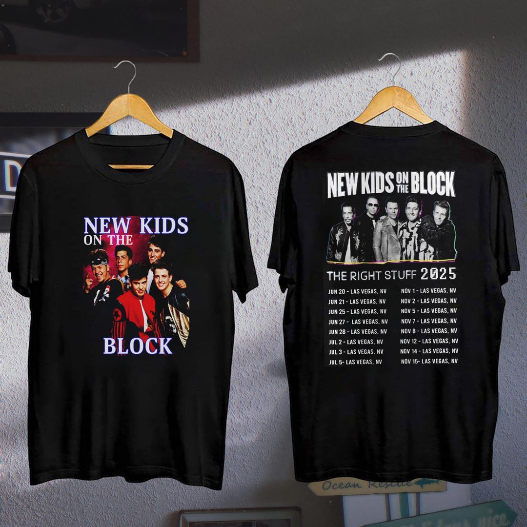 NKOTB Band 2025 Concert, New Kids on the Block the Right Stuff Tshirt ...