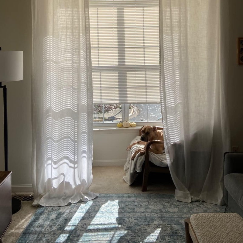Linen Sheer Curtains - Etsy