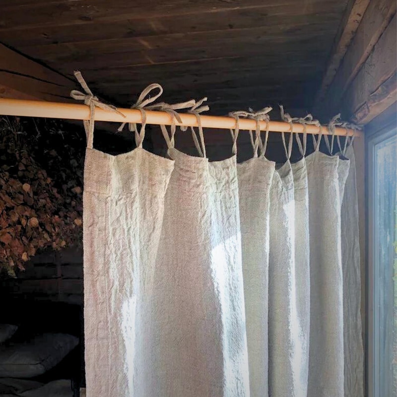 Muslin Curtains - Etsy