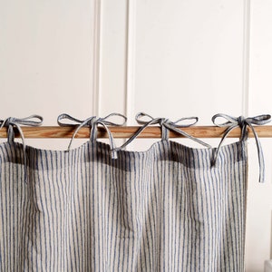 Boho Striped Gauze Curtains, Colors of 5 Gauze Linen Curtains, Bohemian ...