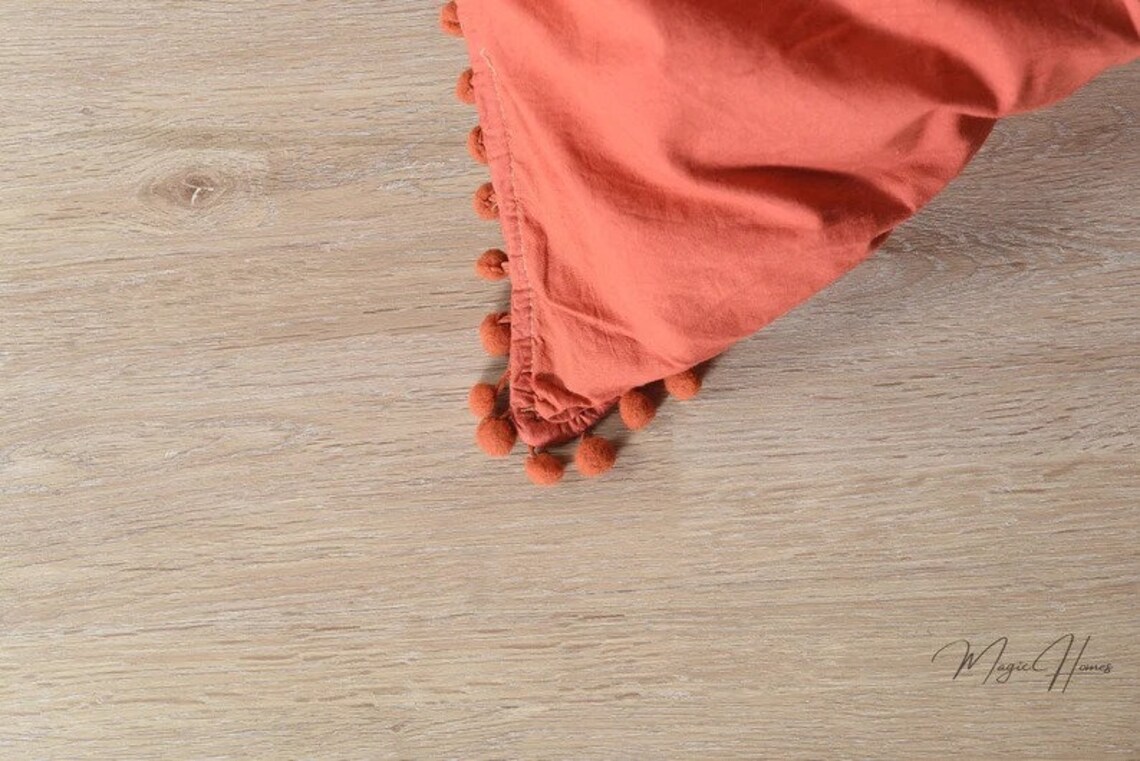 Cotton Terracotta Duvet Cover Set Burnt Orange Red Color Comforter ...