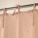 Boho Gauze Linen Stripe Curtains Maroon Door Window Valance 2 Panel Set ...