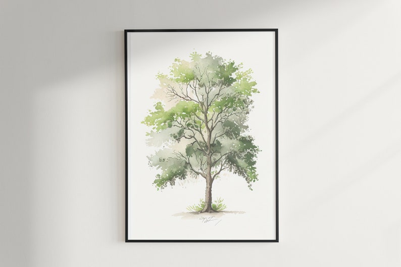 Ash Tree - Stunning British Native Watercolour Digital Print - Etsy