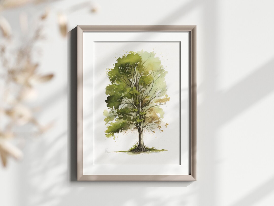 Beech Tree - Stunning British Native Watercolour Digital Print - Etsy