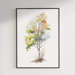 Hazel Tree - Stunning British Native Watercolour Digital Print - Etsy