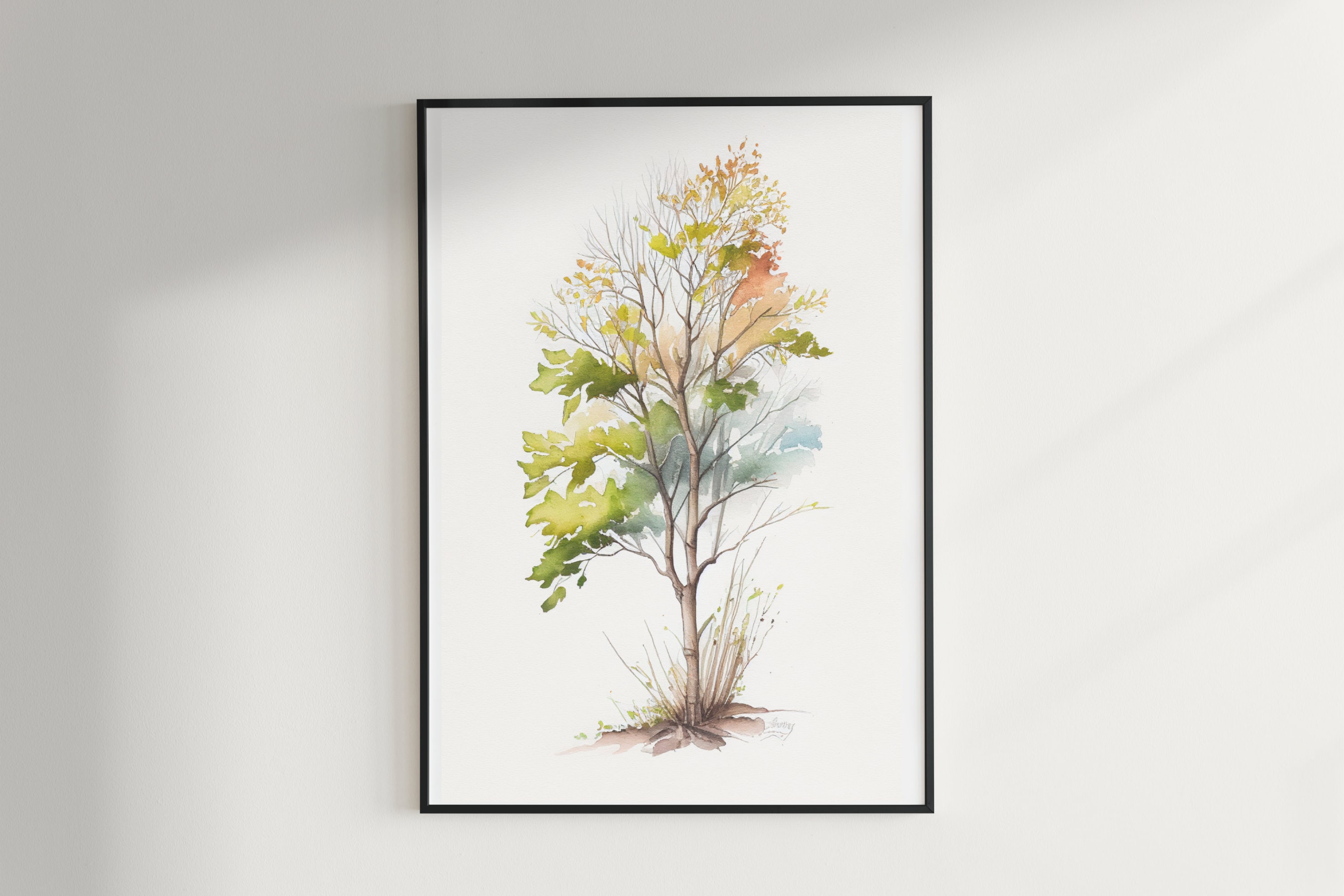 Hazel Tree - Stunning British Native Watercolour Digital Print - Etsy