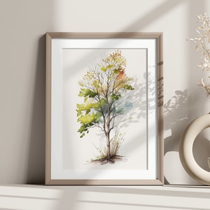 Hazel Tree - Stunning British Native Watercolour Digital Print - Etsy
