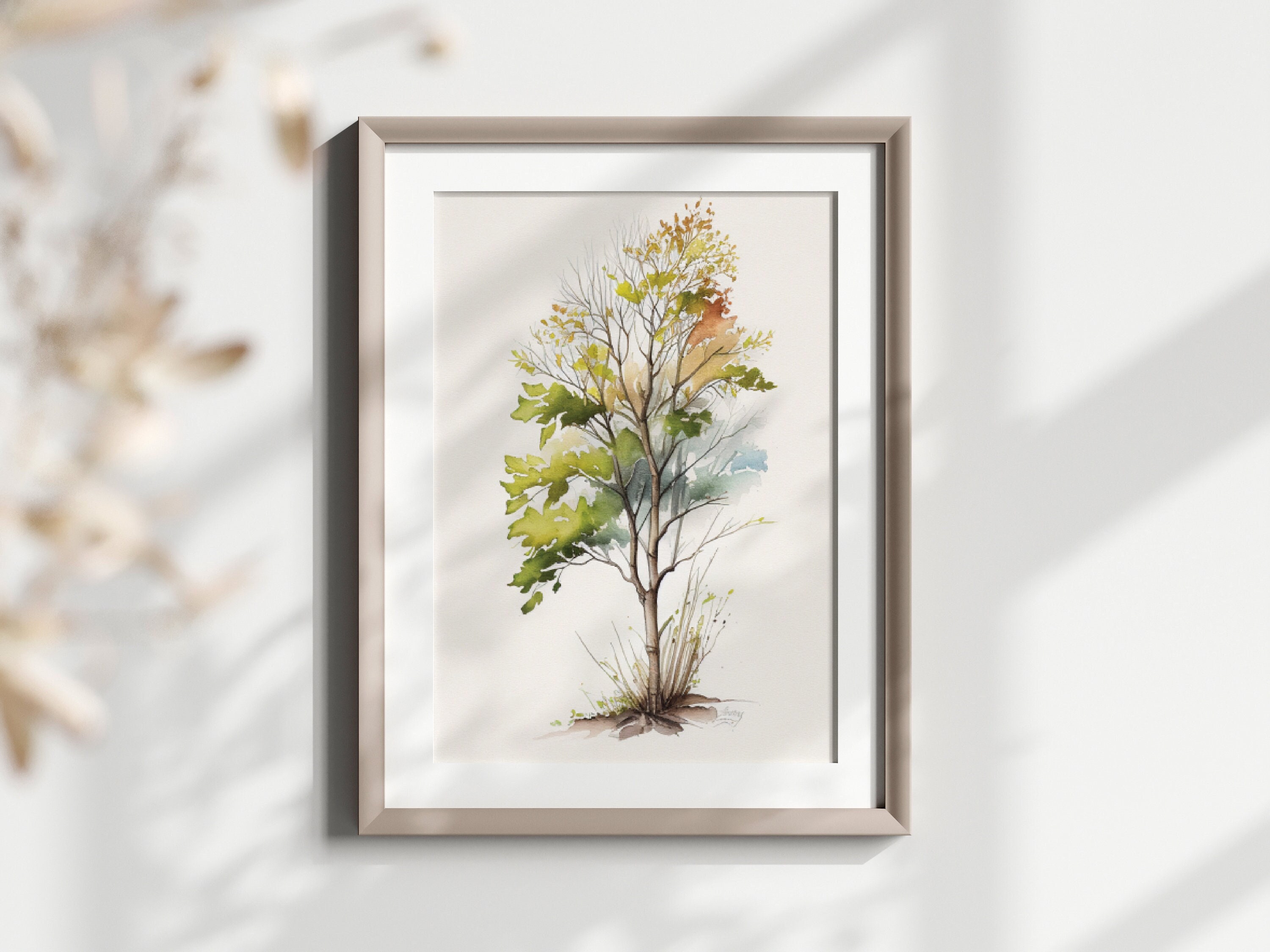 Hazel Tree - Stunning British Native Watercolour Digital Print - Etsy