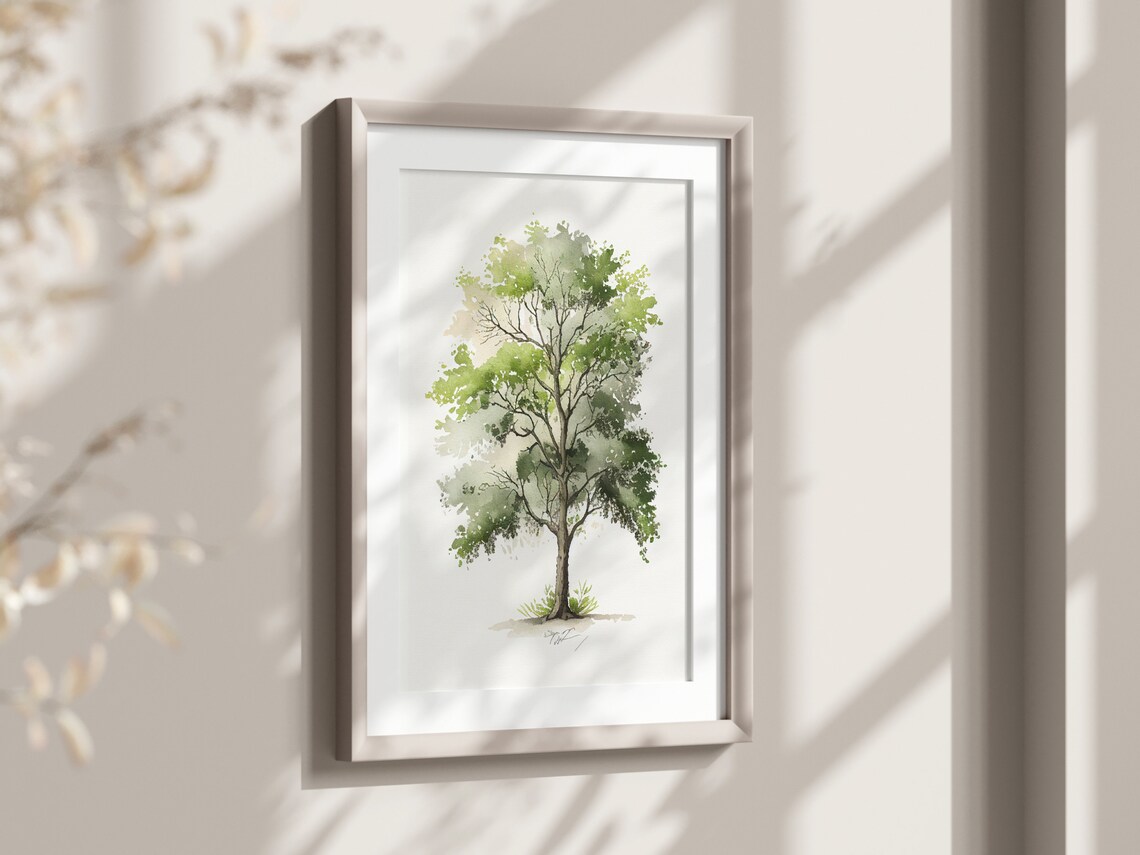 Ash Tree Stunning British Native Watercolour Digital Print - Etsy