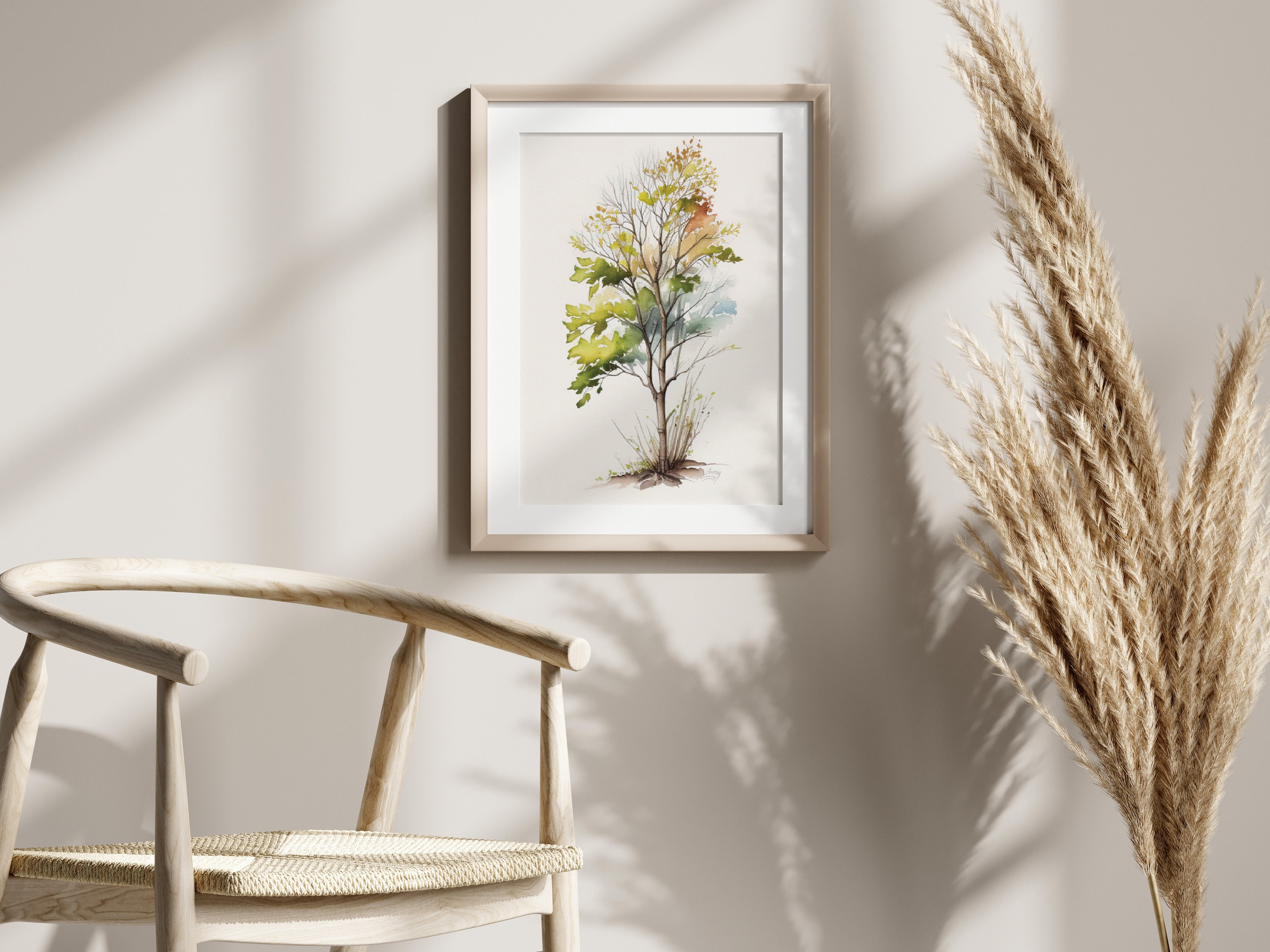 Hazel Tree - Stunning British Native Watercolour Digital Print - Etsy