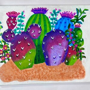 Desert Dreams Acrylic Painting on Stretched Canvas Frame, Desert Life ...