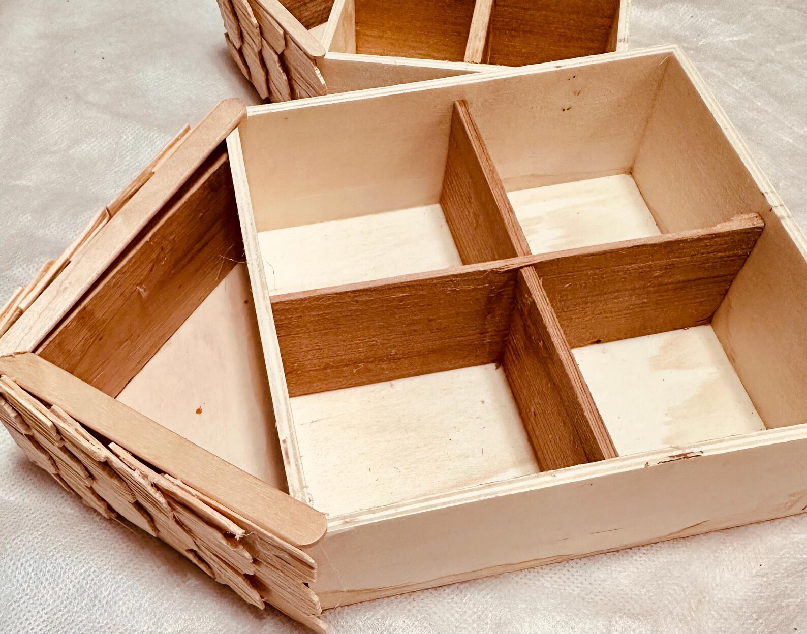 Woodenc Shadow Box, Block House Shelf, Wood, House Box, Unfinished ...