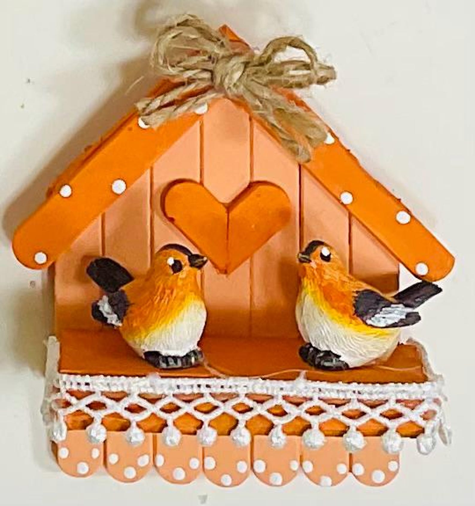 Lovebird Cottage Magnet: Handmade Wooden Kitchen Decor - Etsy