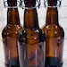 Vintage Brown Glass Bottle: EZ Cap Flip Top, Collectible Jar - Etsy