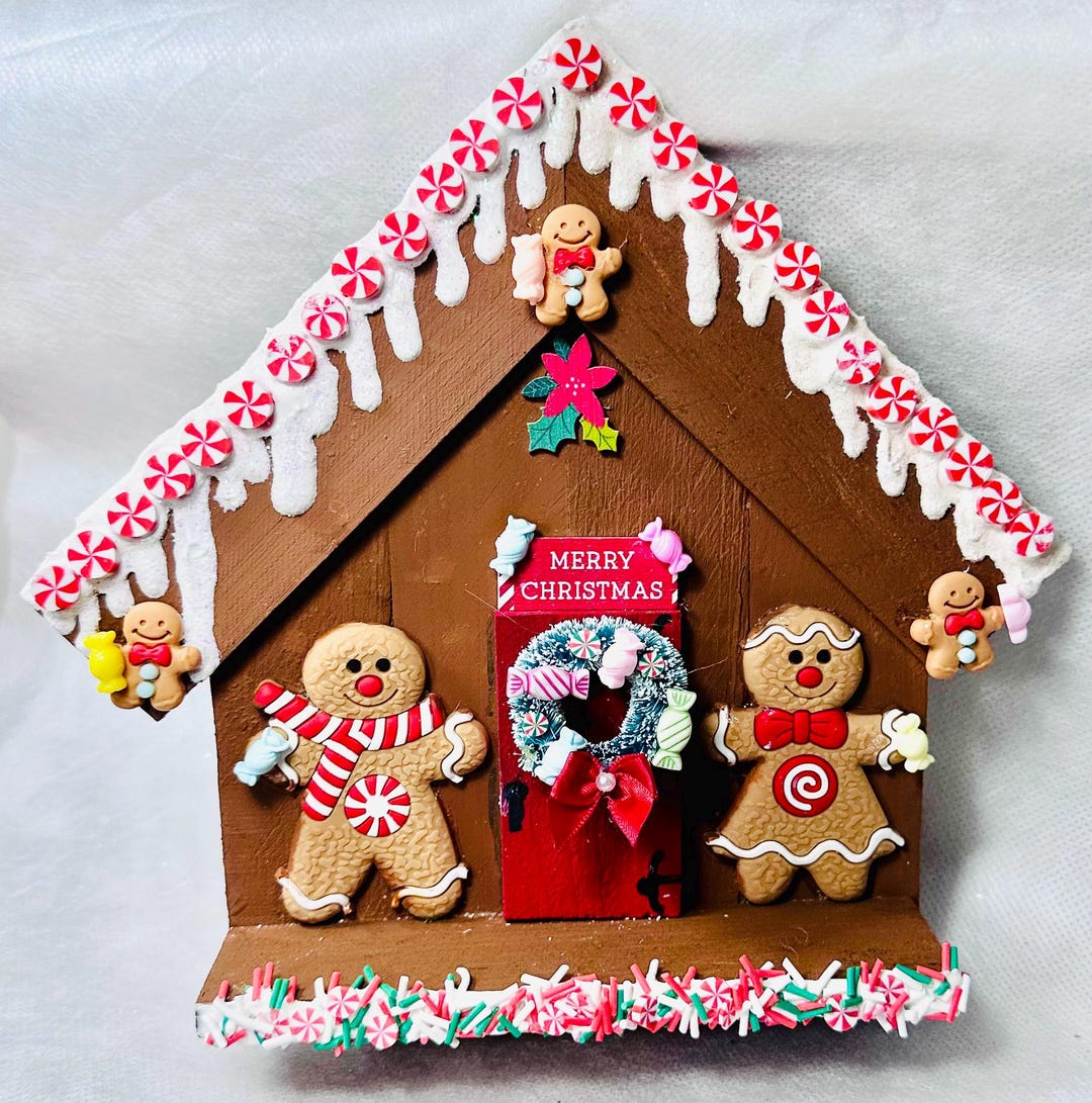 Gingerbread House, Shelve, Wall Hanging, Salvaged Cedar, Eco Friendly ...