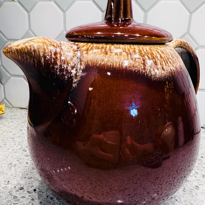 Brown Drip Pottery - Etsy