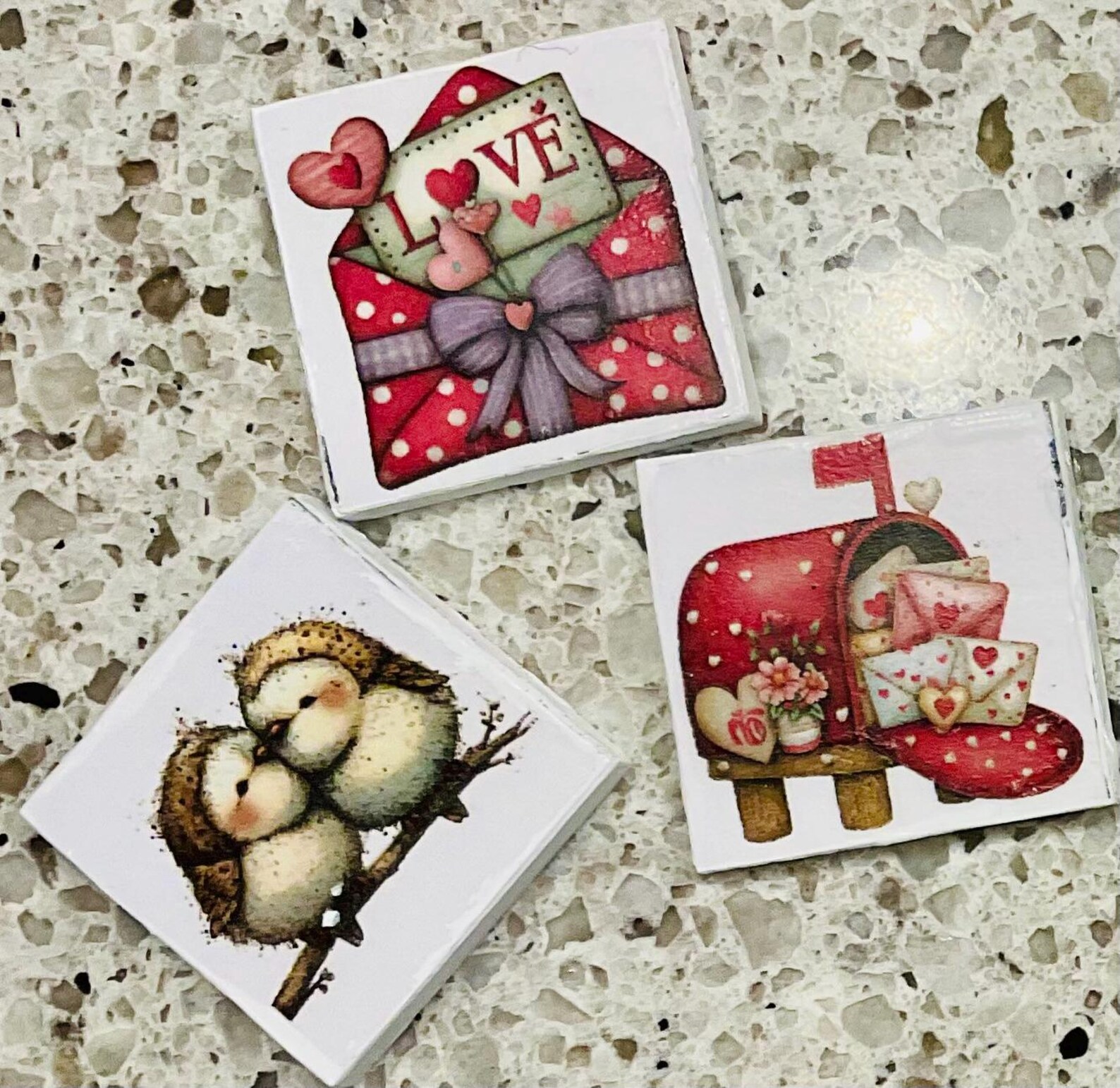 Romantic Valentine Magnets Set of 3 : Charming Sweetheart Magnets - Etsy