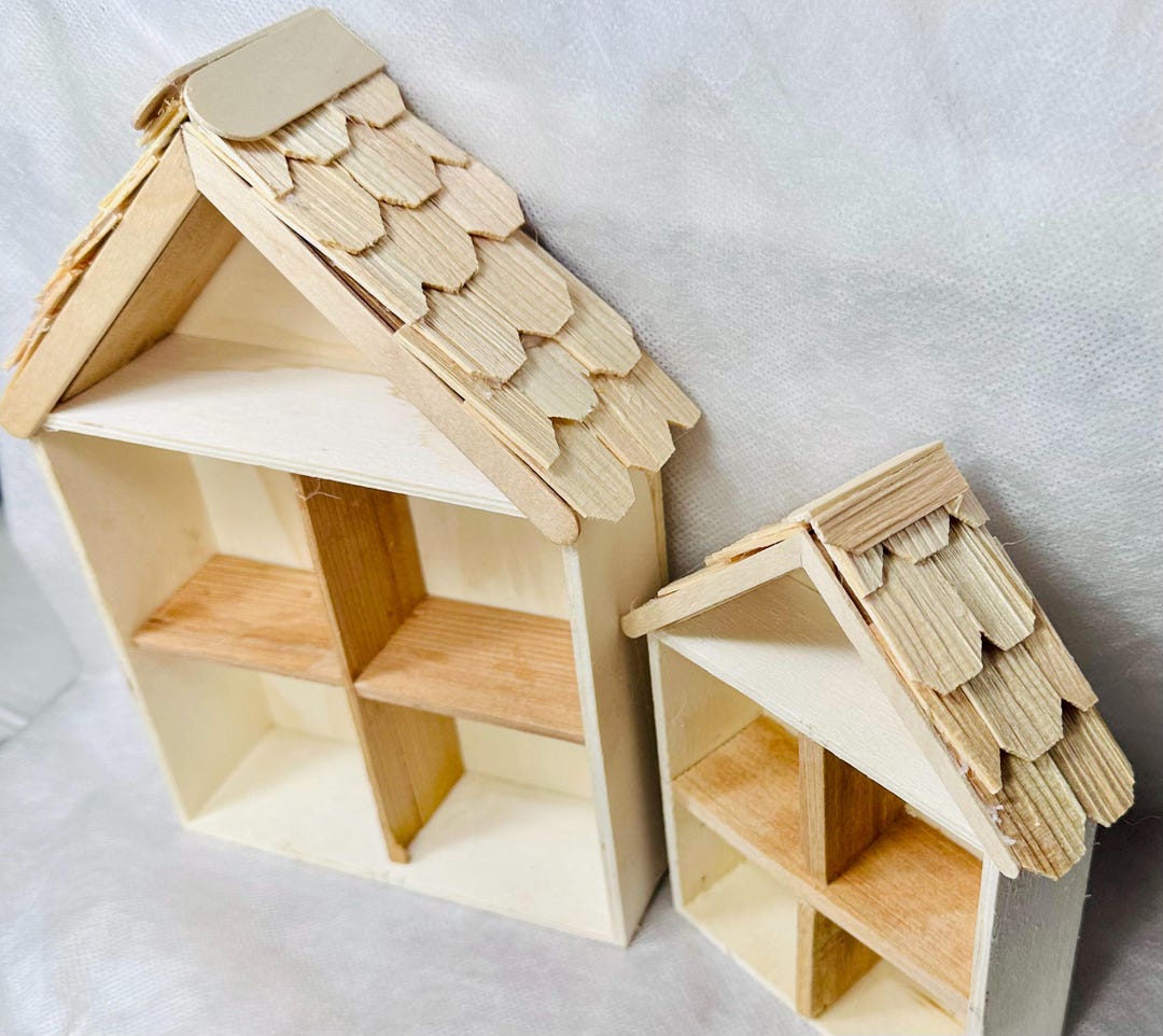 Shadow Box, Mini Shelf, ECO Friendly, Block House, up Cycled Wood ...