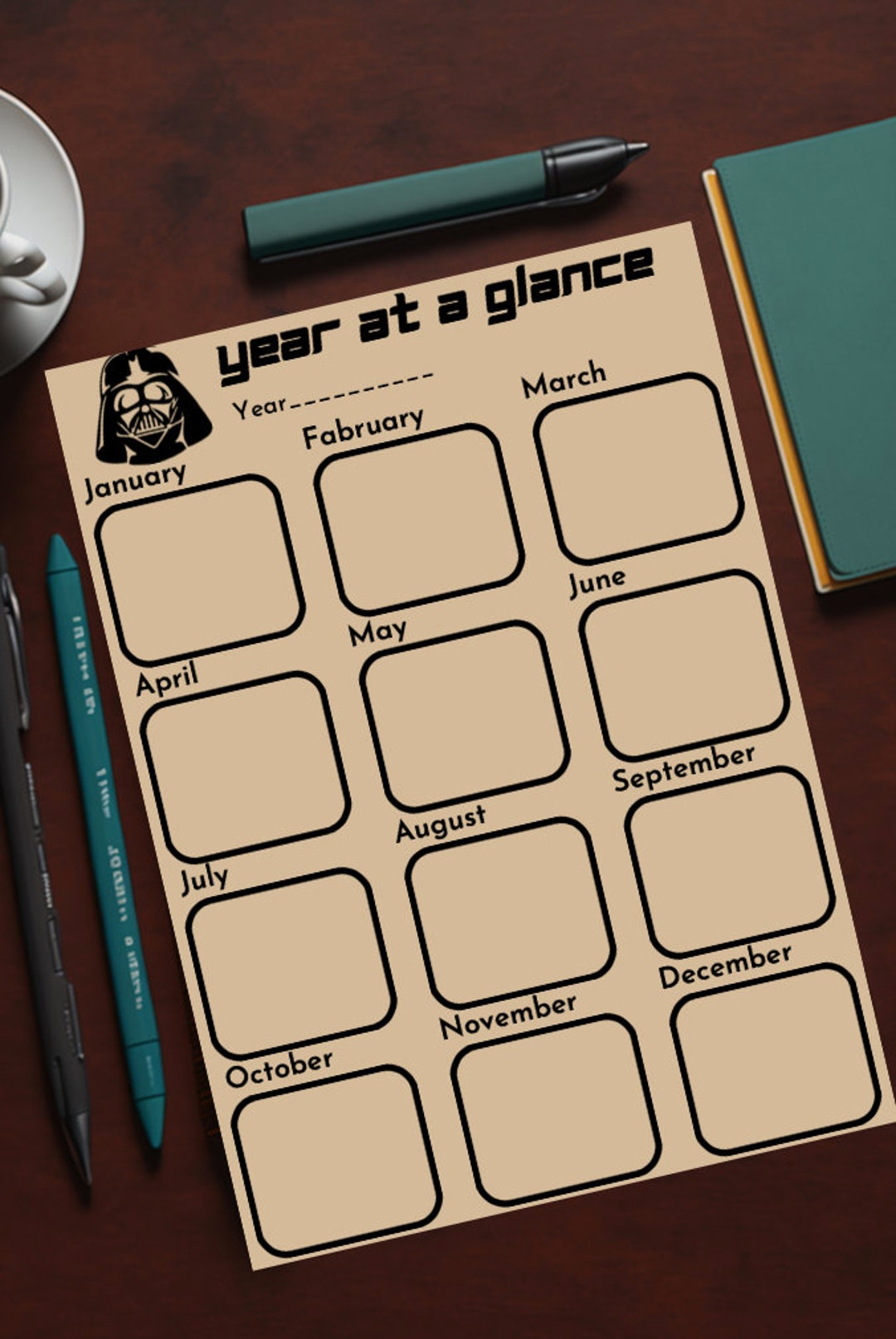 ADHD Planner. Digital Planner. Printable Planner. Star Wars Planner ...
