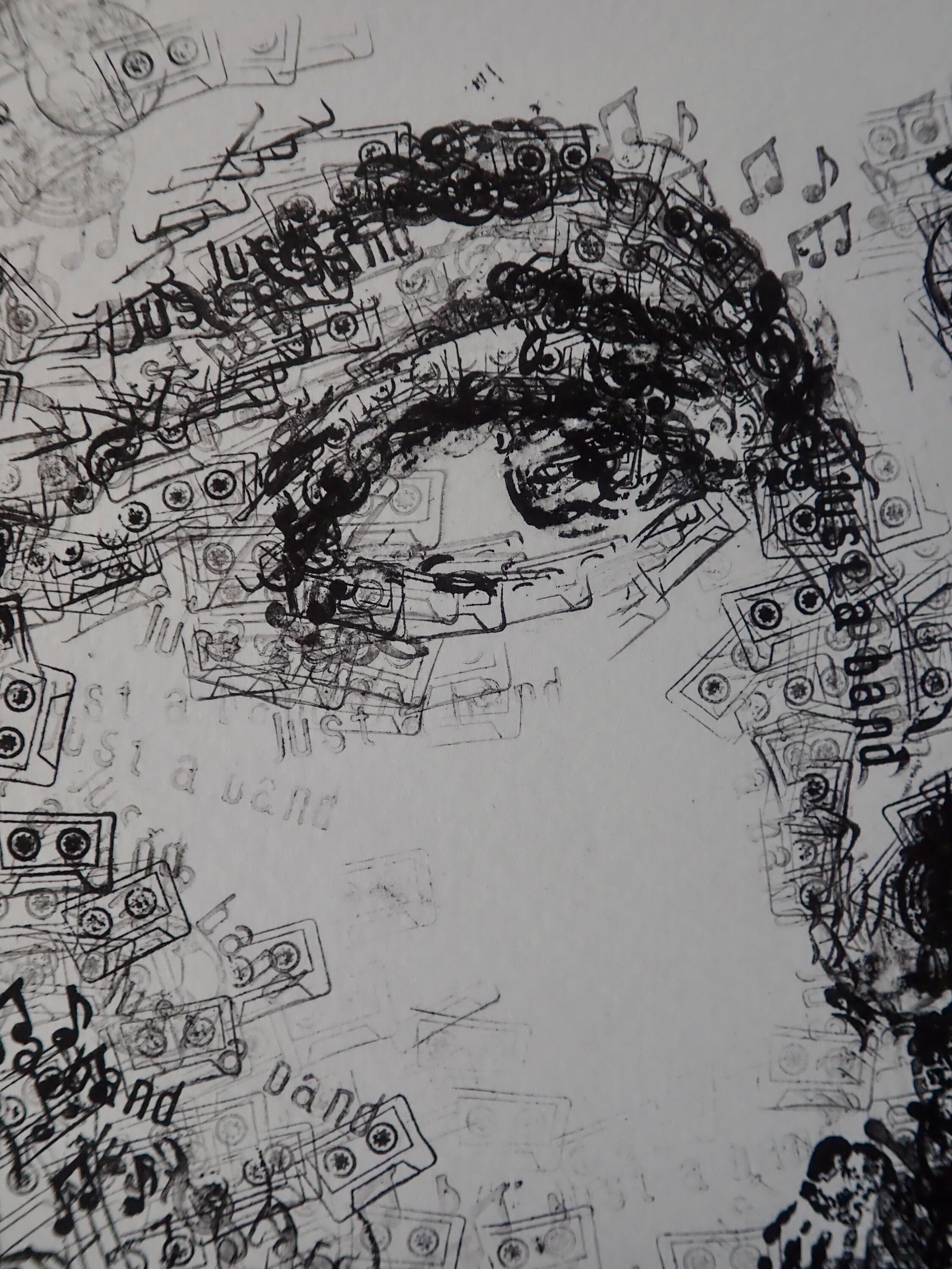 Scroobius Pip Rubber Stamp Portrait - Etsy