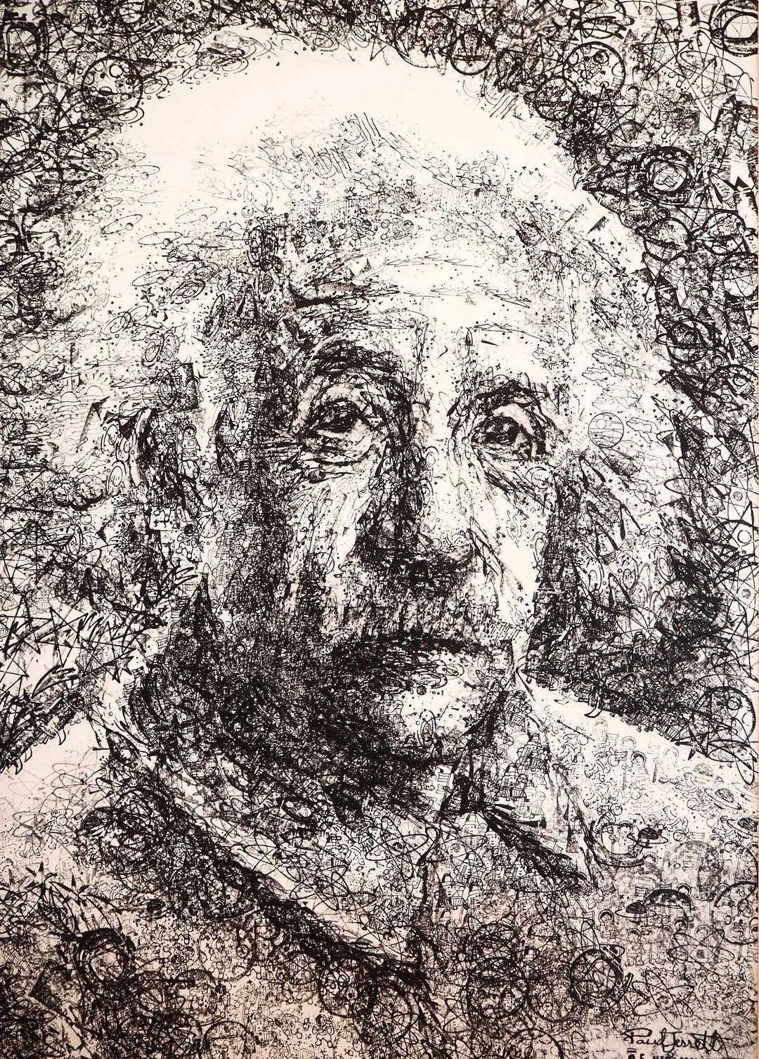 Albert Einstein Rubber Stamp Artwork Giclee Print. - Etsy