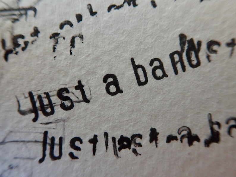 Scroobius Pip Rubber Stamp Portrait - Etsy