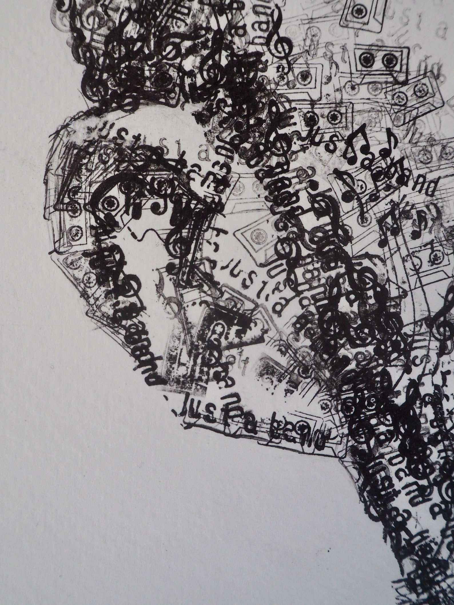 Scroobius Pip Rubber Stamp Portrait - Etsy