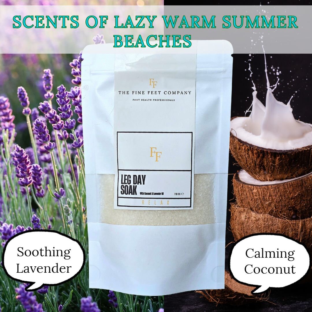 LEG DAY Moisturising Lavender and Coconut Bath Salts, Relaxing Soak for ...