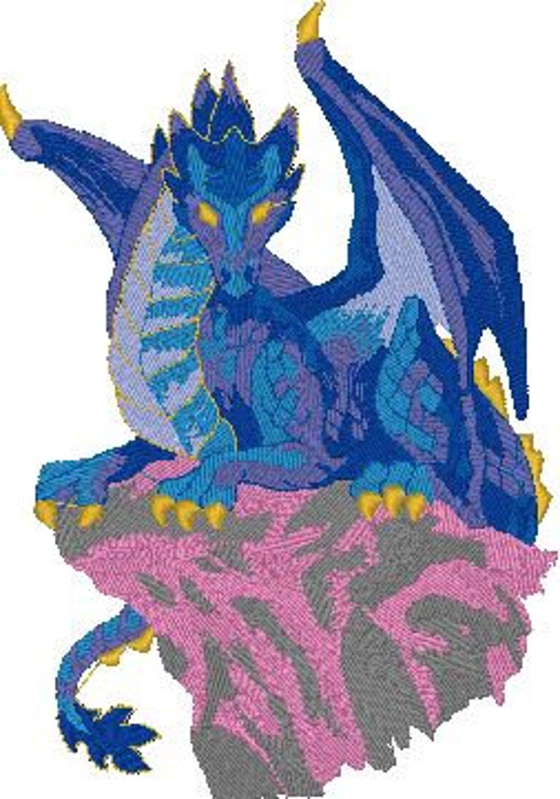 Dragons Set of 6 in 3 Sizes Each - Embroidery Files - Pes Dst Exp Jef ...